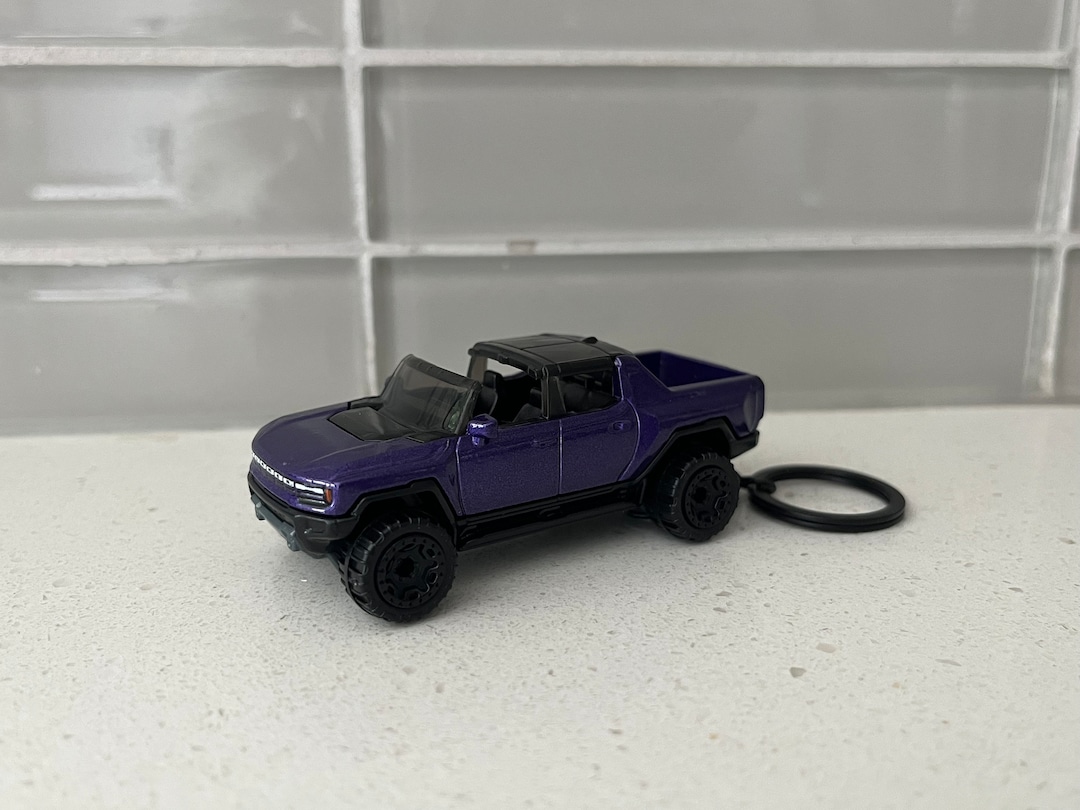 GMC Hummer EV Novelty Keychain Made From 1/64 Diecast Model Scale Car ...