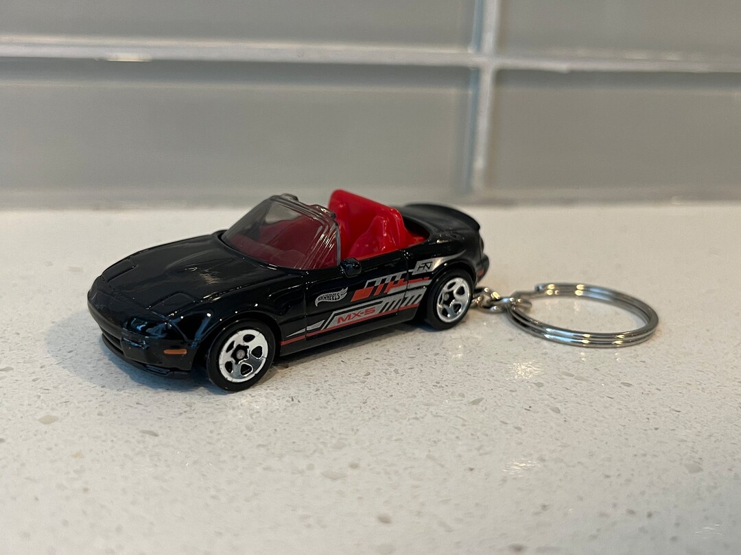 91 Mazda MX5 Miata Novely Keychain Made From 1/64 Diecast Model Scale ...
