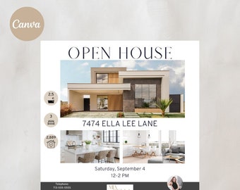 Open House Instagram Post Template - Etsy