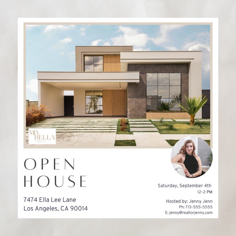 Open House Instagram Post Template - Etsy