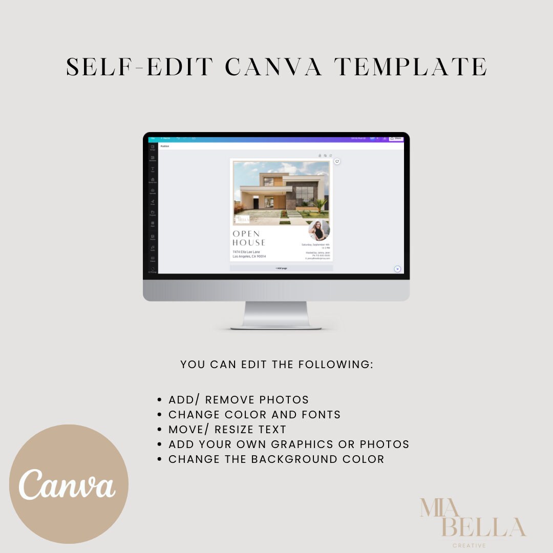 Open House Instagram Post Template - Etsy