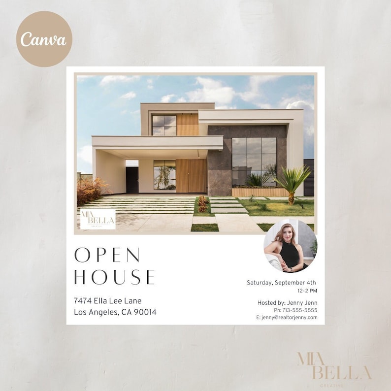 Open House Instagram Post Template - Etsy