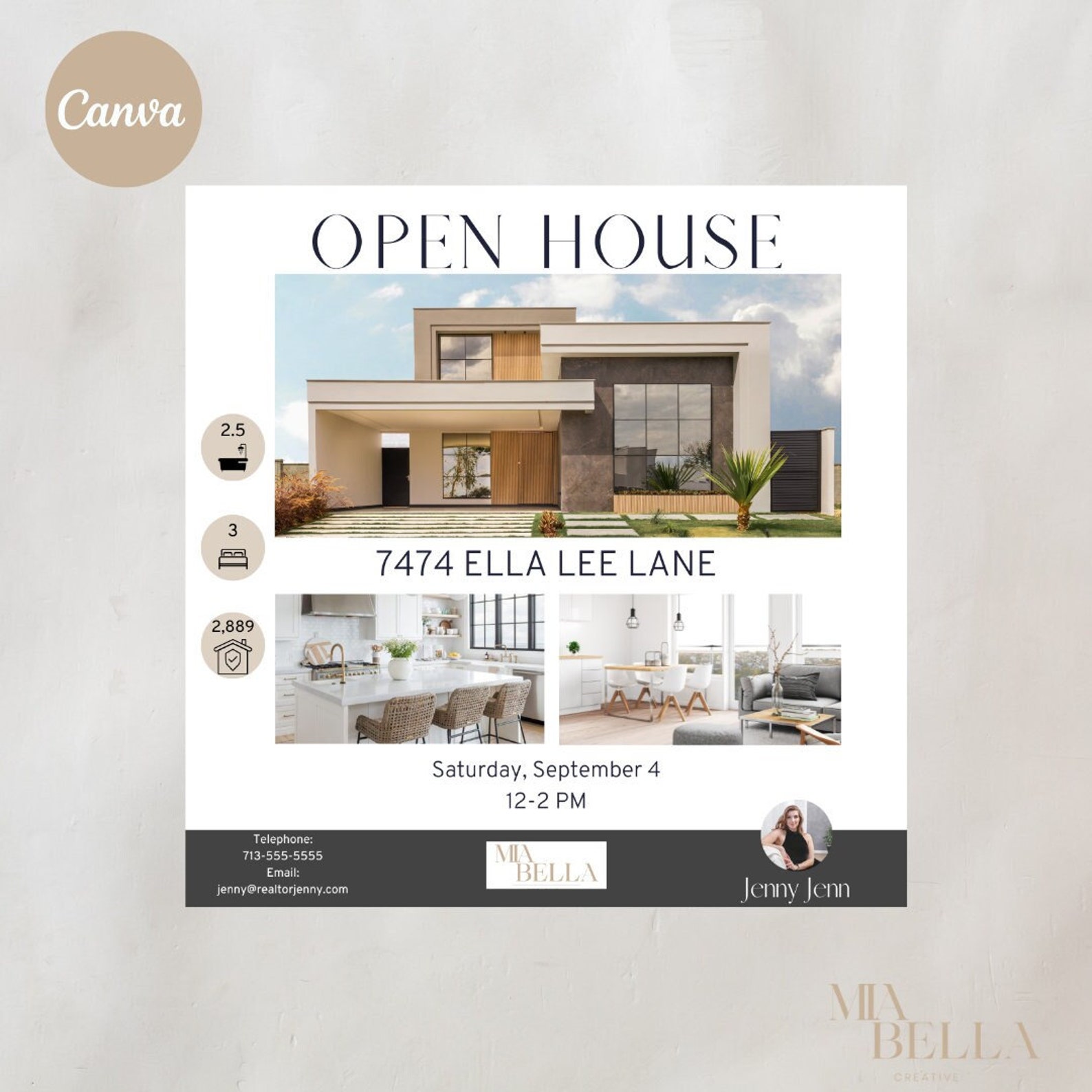 Open House Instagram Post Template - Etsy