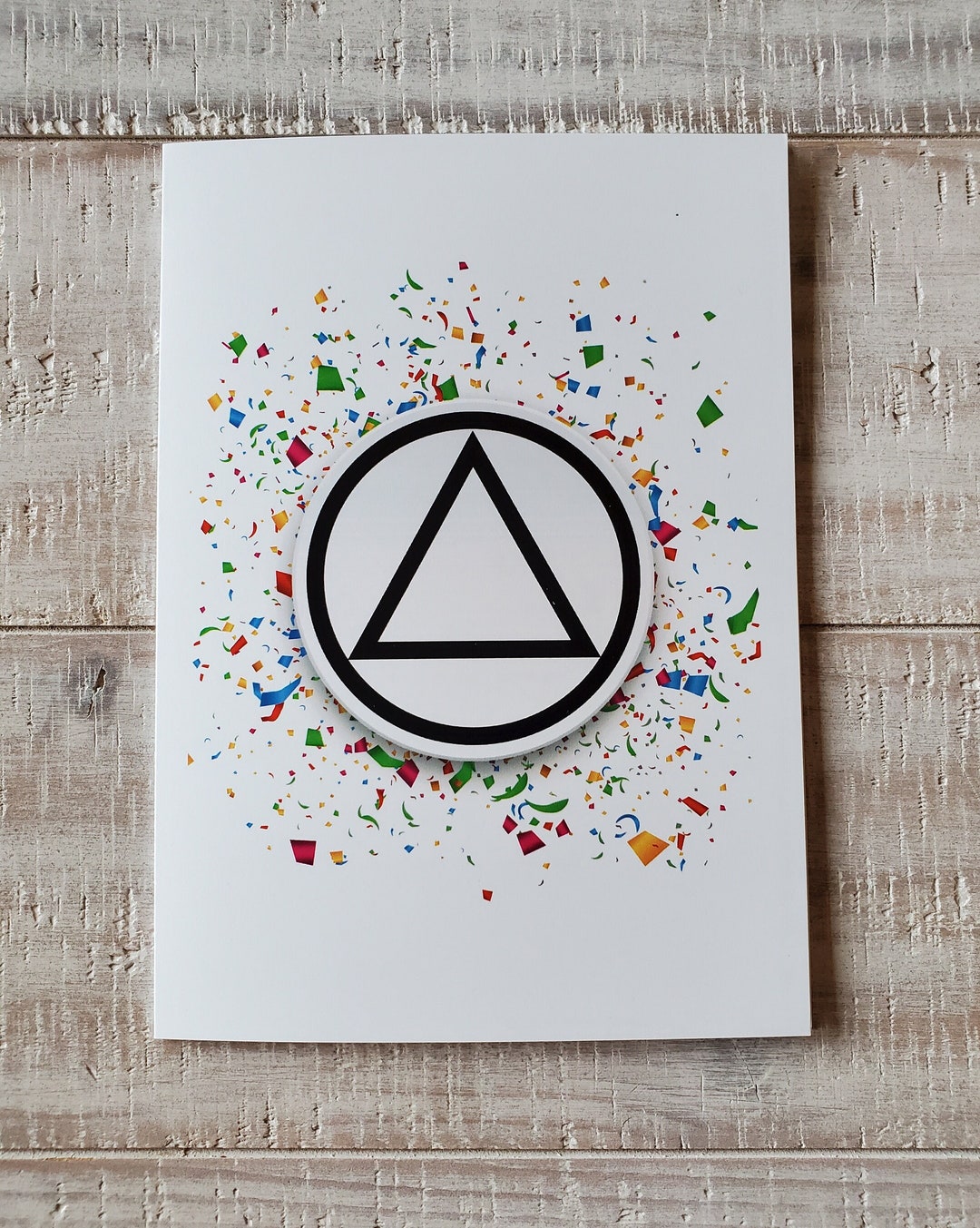 Recovery Card, AA Card, Sober Anniversary, Sober Birthday, AA Milestone ...