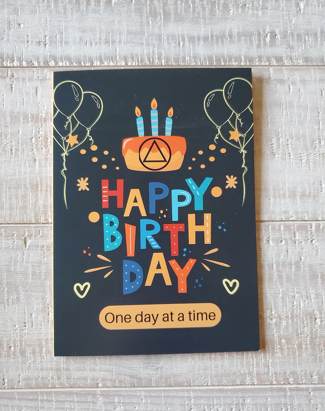 Recovery Card, AA Card, Sober Anniversary, Sober Birthday, AA Milestone ...
