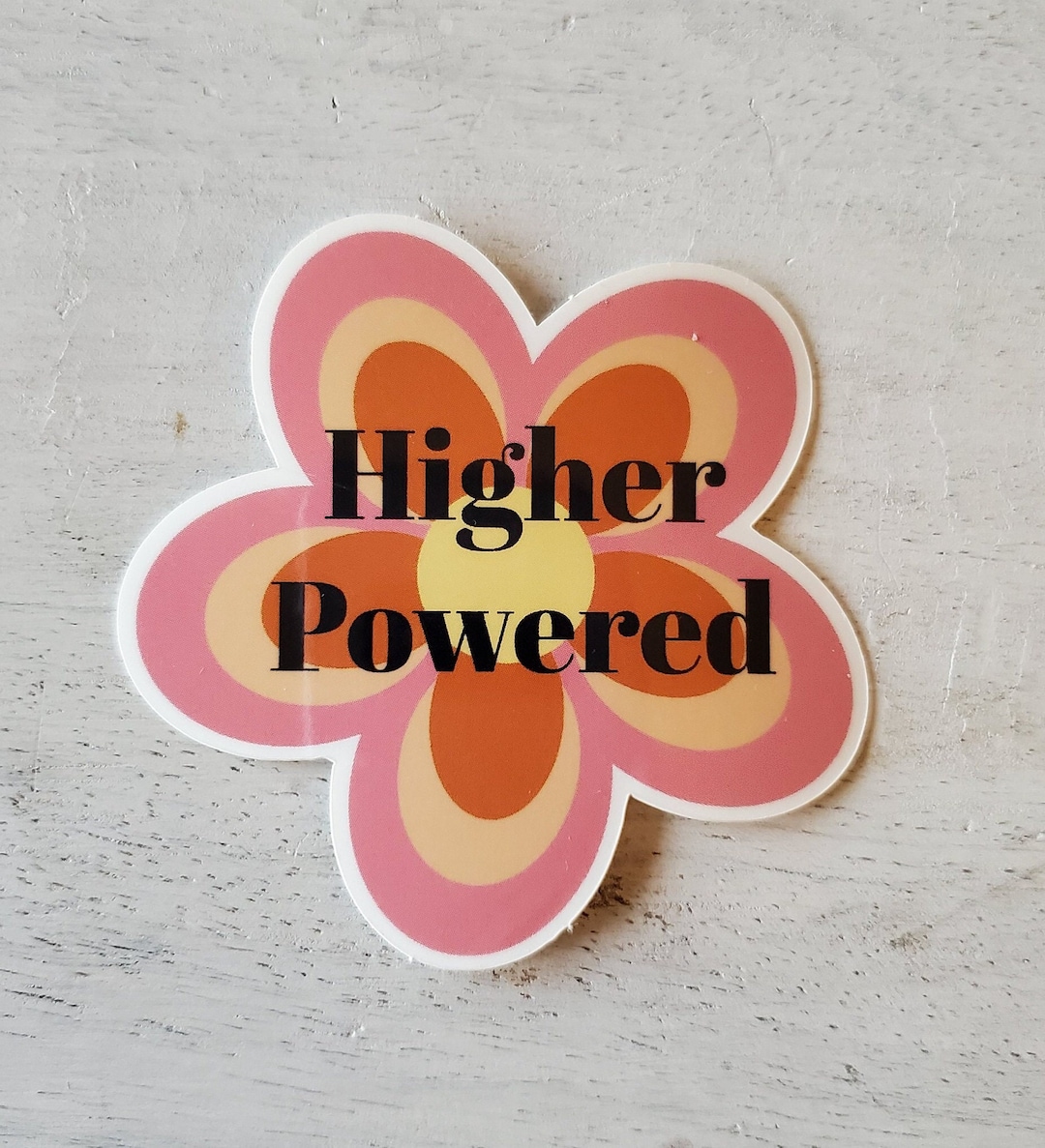 Higher Powered Custom Vinyl Sticker AA Stickers Recovery - Etsy