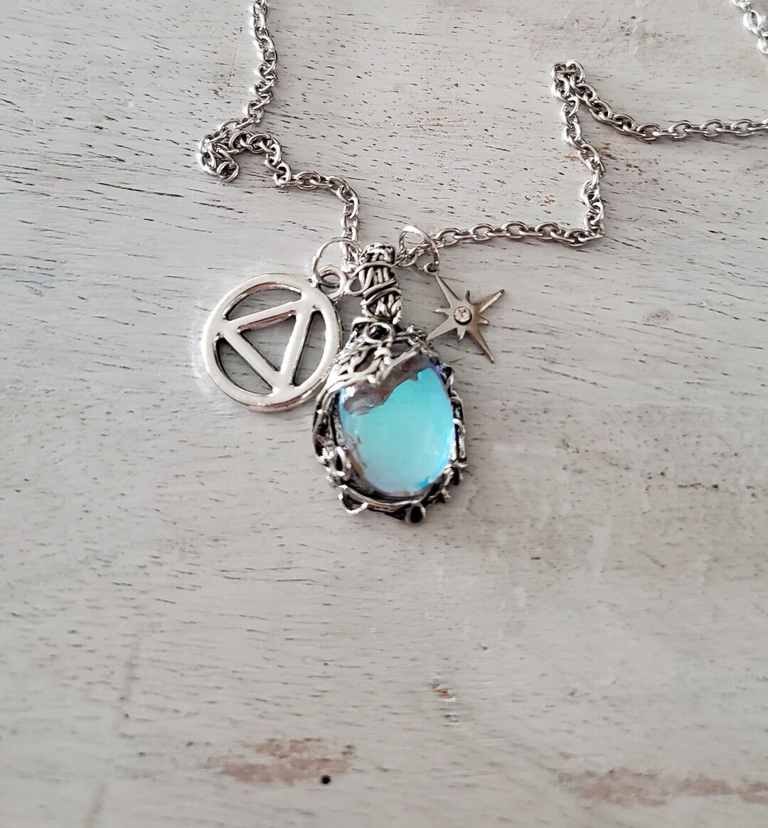Women's AA Symbol Necklace, Recovery Gift, AA Sobriety Jewelry ...