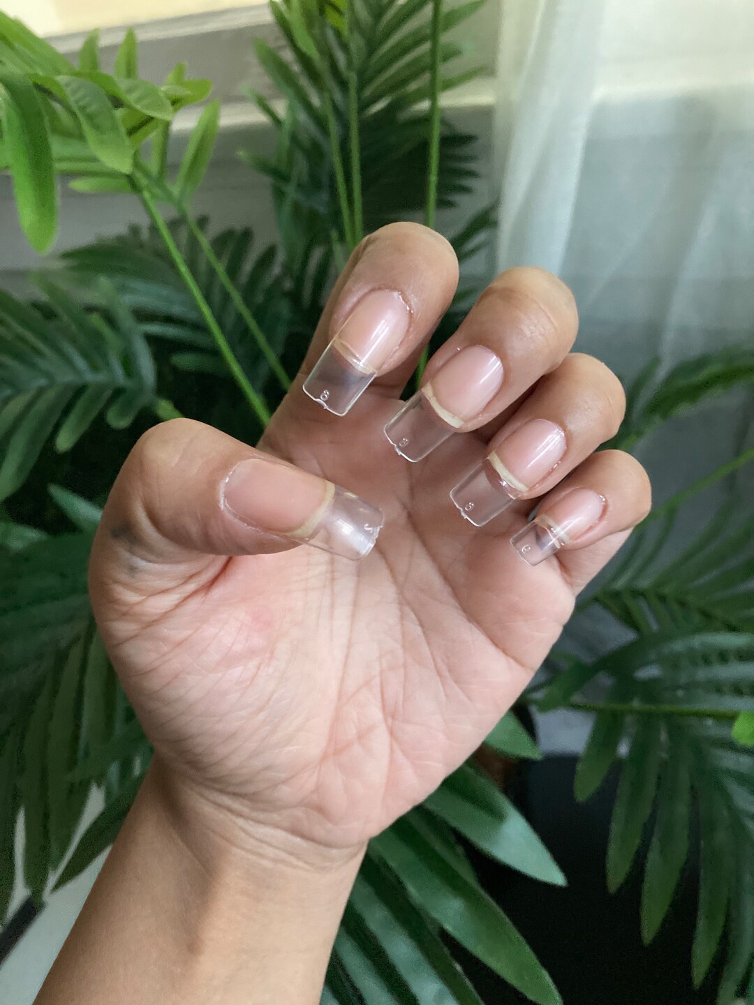 Medium Square Clear Full Cover Nail Tips 500 Pieces - Etsy