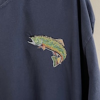 Brook Trout Fish Embroidered Custom T-shirt. Gift for Him, Father's Day ...