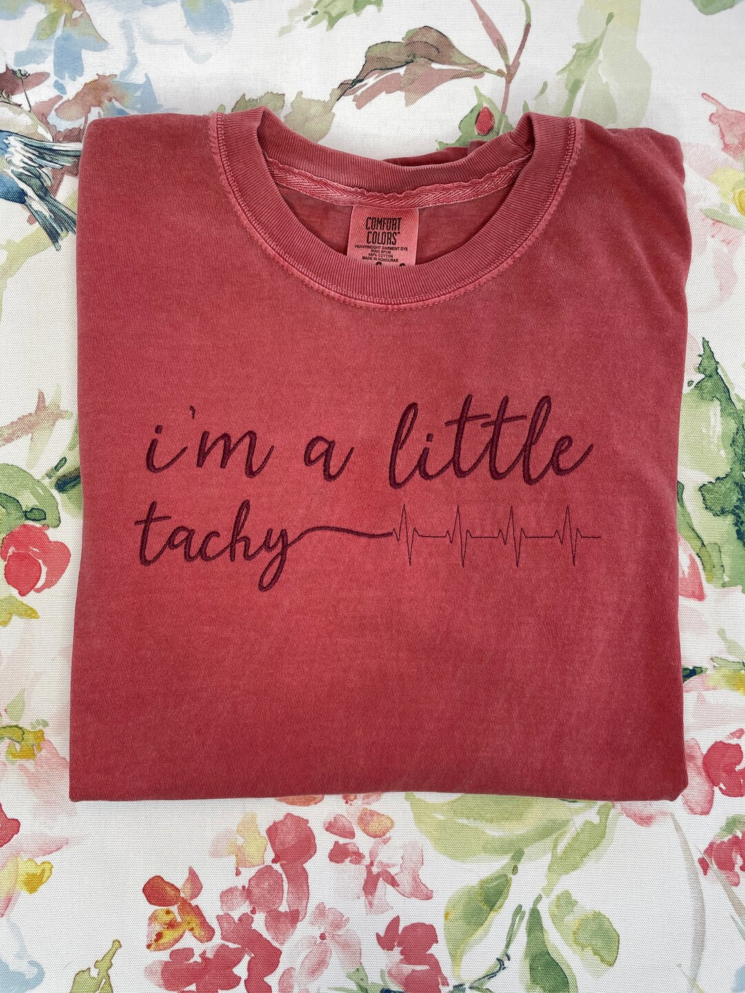 POTS I'm A Little Tachy Embroidered Custom T-shirt, Crop Top ...