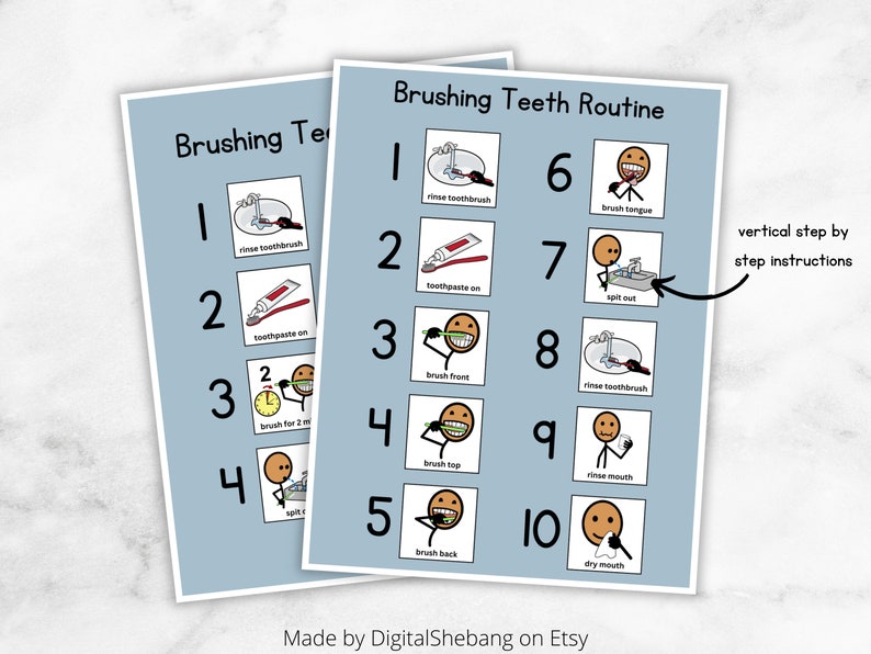 Tooth Brushing Visual, Brushing Teeth TA, Printable Task Analysis for ... Tooth Brushing Visual, Brushing Teeth TA, Printable Task Analysis for ...
