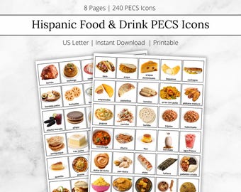 Food & Drink PECS Icons, Food Pecs Communication Cards, Nonverbal ...