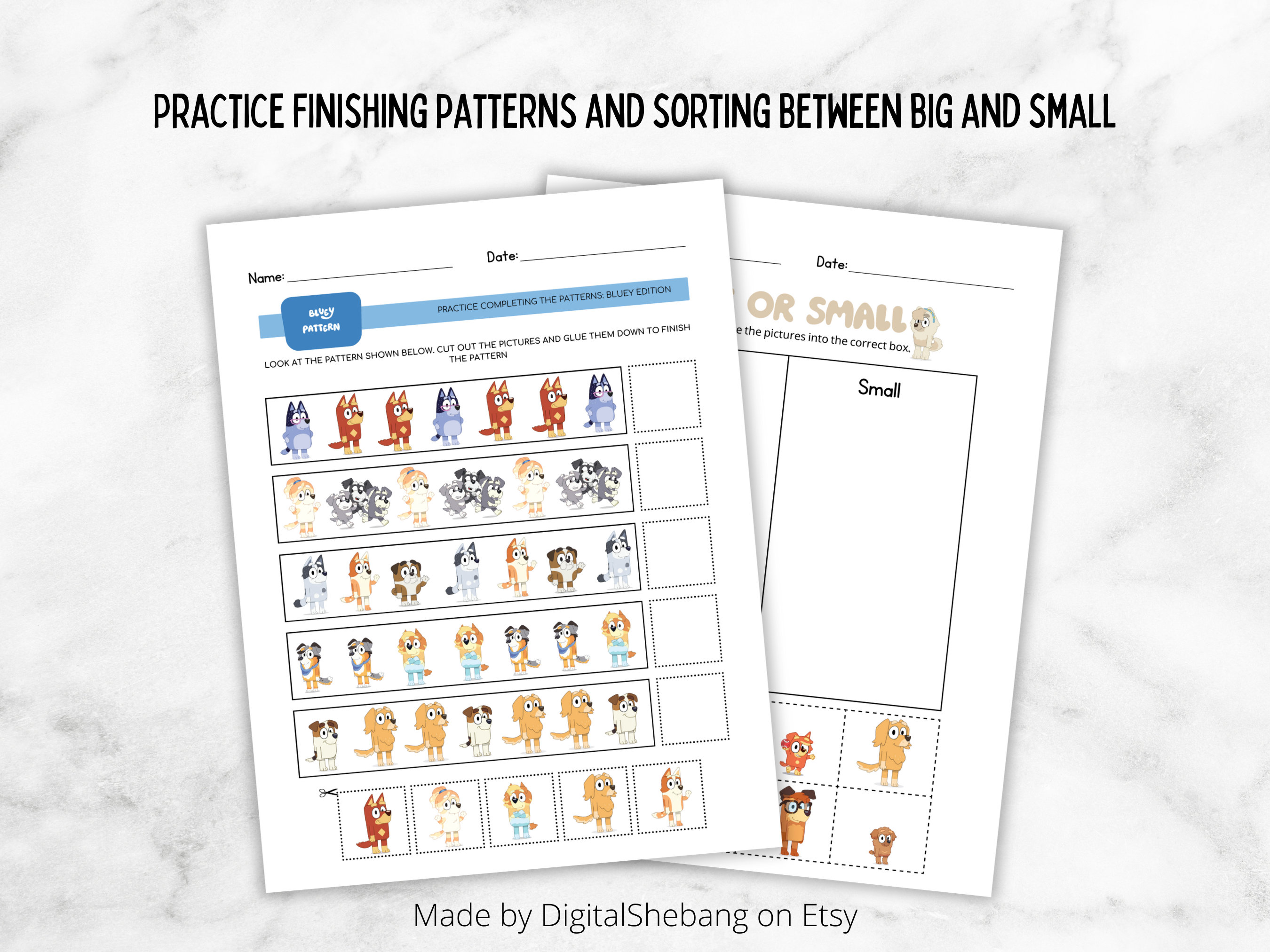 Bluey Worksheet, Bluey Activity, Pattern Worksheet, Addition ...