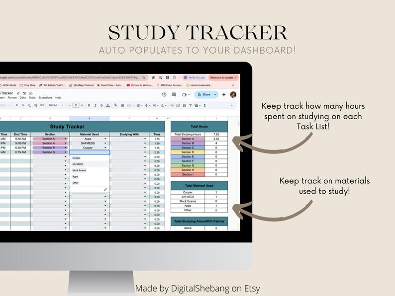 BCBA Mock Exam Tracker, BCBA Mock Exam Planner, BCBA Tracker, Bcba ...