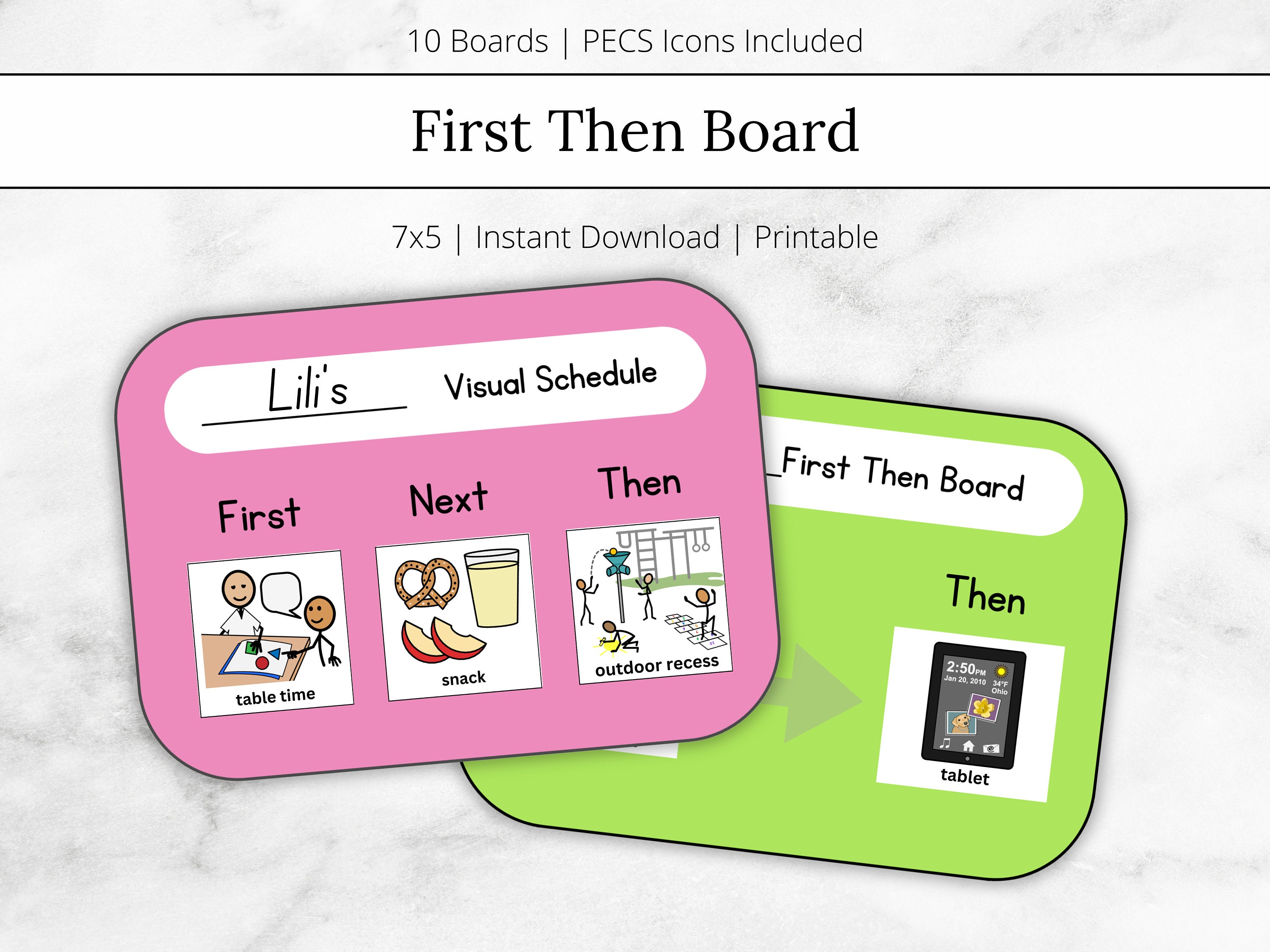 First Then Visual Schedule, Daily Routine Schedule, Classroom Schedule ...