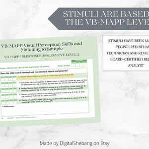 VB-MAPP Identical Matching, ABA Materials & Flashcards, Printable ...