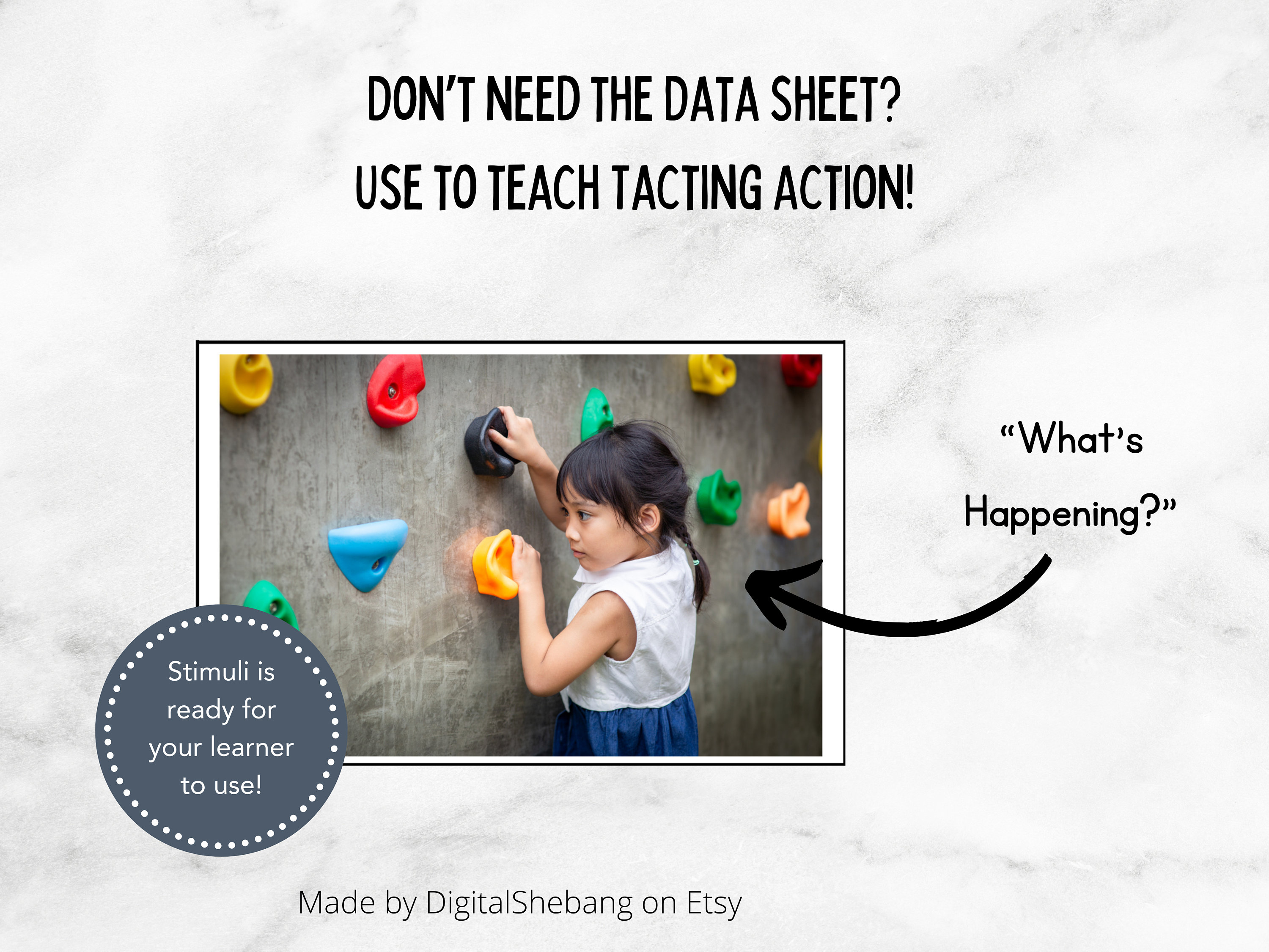 VB-MAPP Tacting Actions, ABA Materials & Flashcards, Printable ...