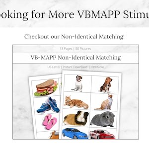 VB-MAPP Tacting Actions, ABA Materials & Flashcards, Printable ...