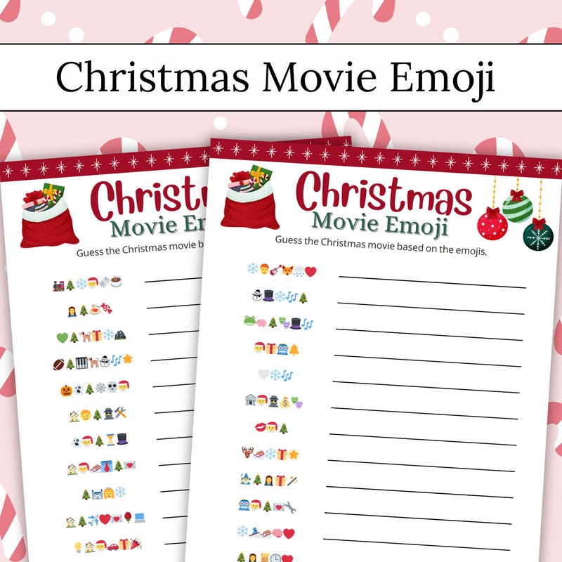 Christmas Song Emoji Game - Etsy