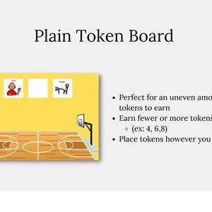 Basketball Token Board Reward Chart Visual Reward Positive - Etsy