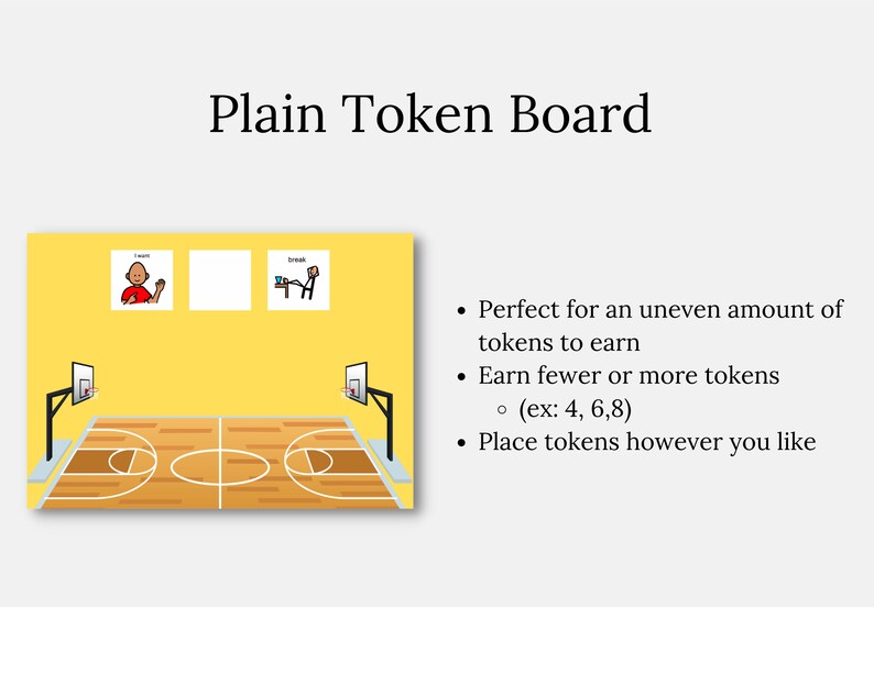 Basketball Token Board Reward Chart Visual Reward Positive - Etsy