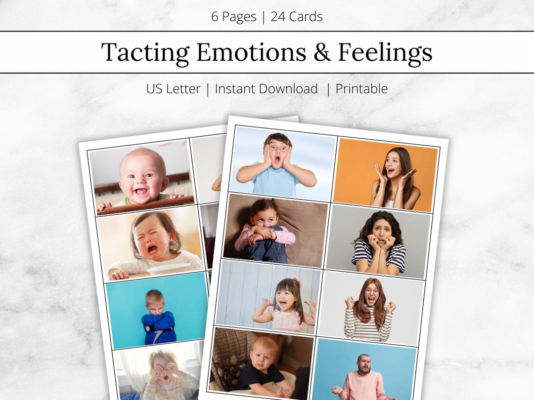 ABA Emotions Flashcards, Data Collection (printable PDF) - Etsy