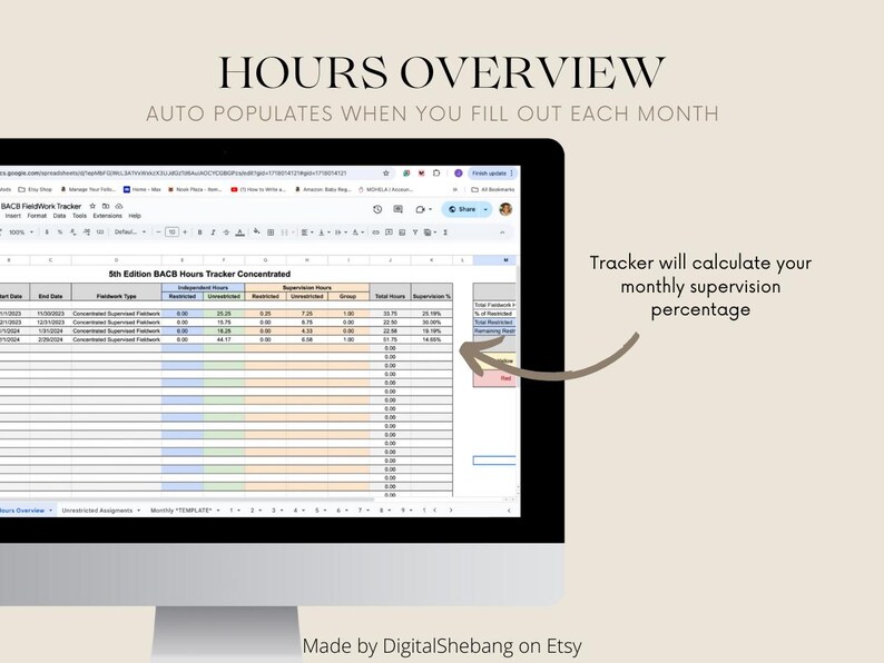 BCBA Concentrated Fieldwork Tracker, BCBA Fieldwork Tracker ...
