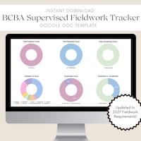 Bcba/bcaba Fieldwork Hour Tracker (supervised and Concentrated) - 2027 ...