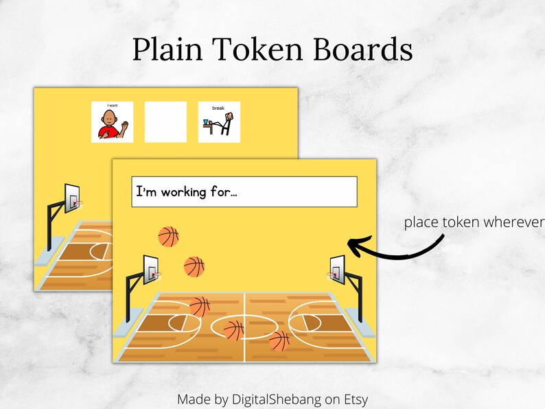 Basketball Token Board Reward Chart Basketball Token Economy Classroom ...
