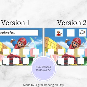 Mario Kart Token Board, Token System, ABA Visual, Resources ABA ...