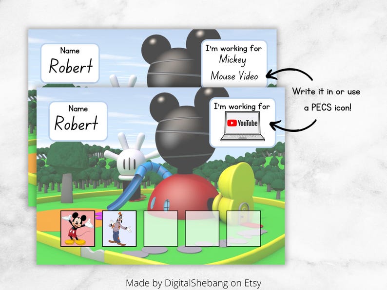 Mickey Mouse Token Board, ABA Materials & Resources, Reward Chart ...