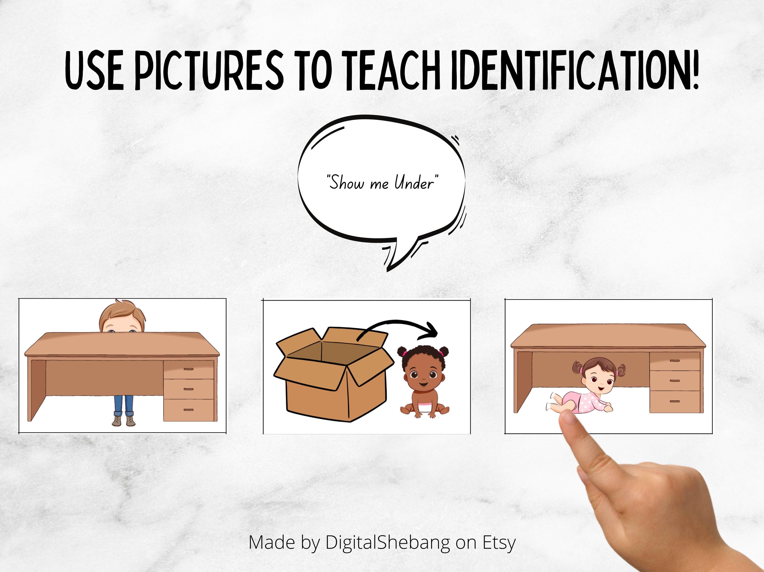 VB-MAPP Preposition, Tact Preposition, ABA Materials & Flashcards ...