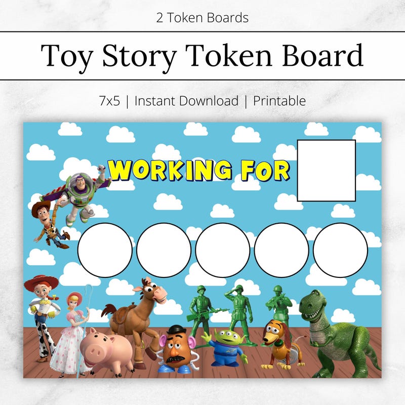 Toy Story Token Board - Etsy