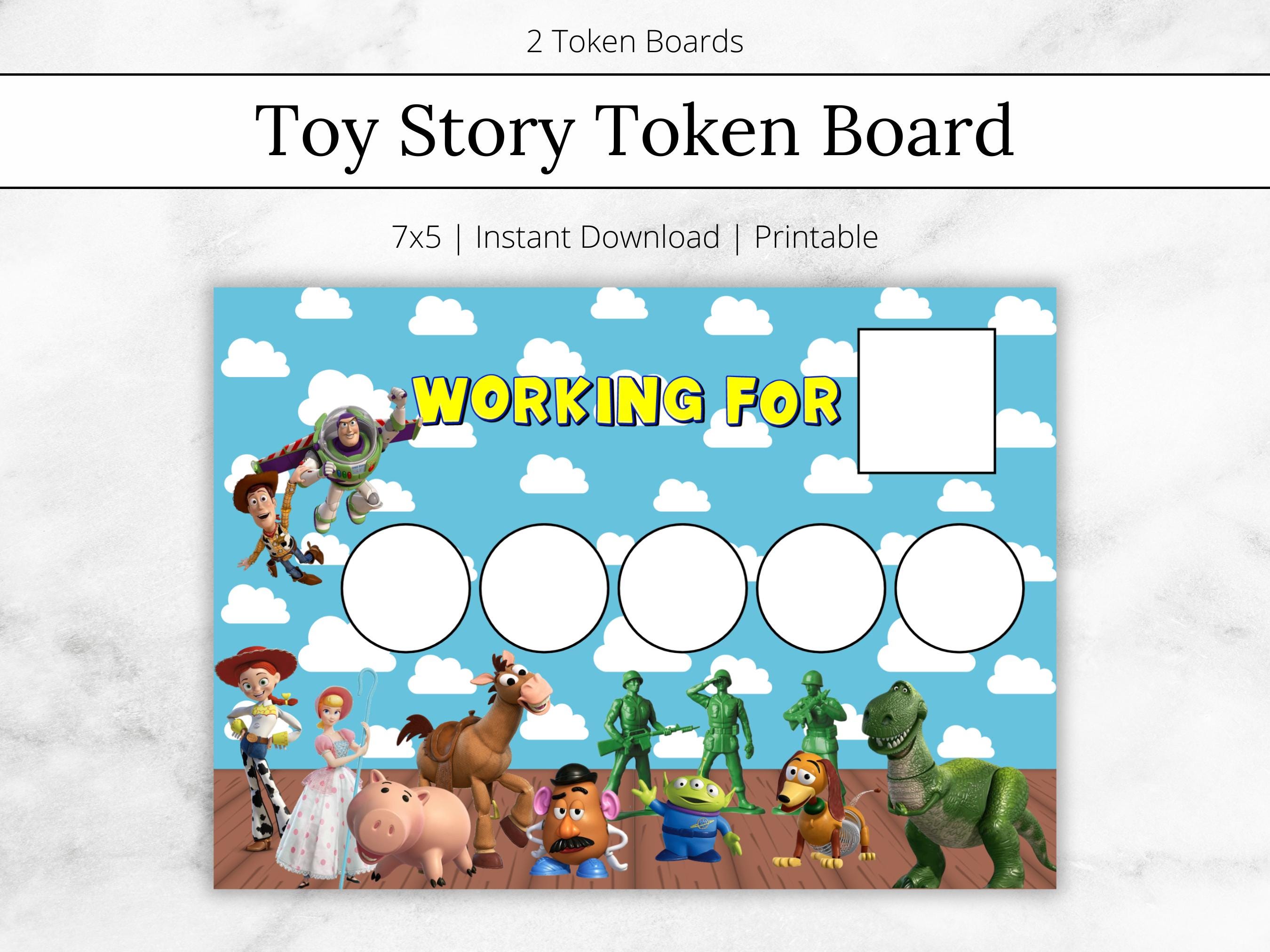 Toy Story Token Board, Toy Story Token Economy, Reward Chart, Visual ...