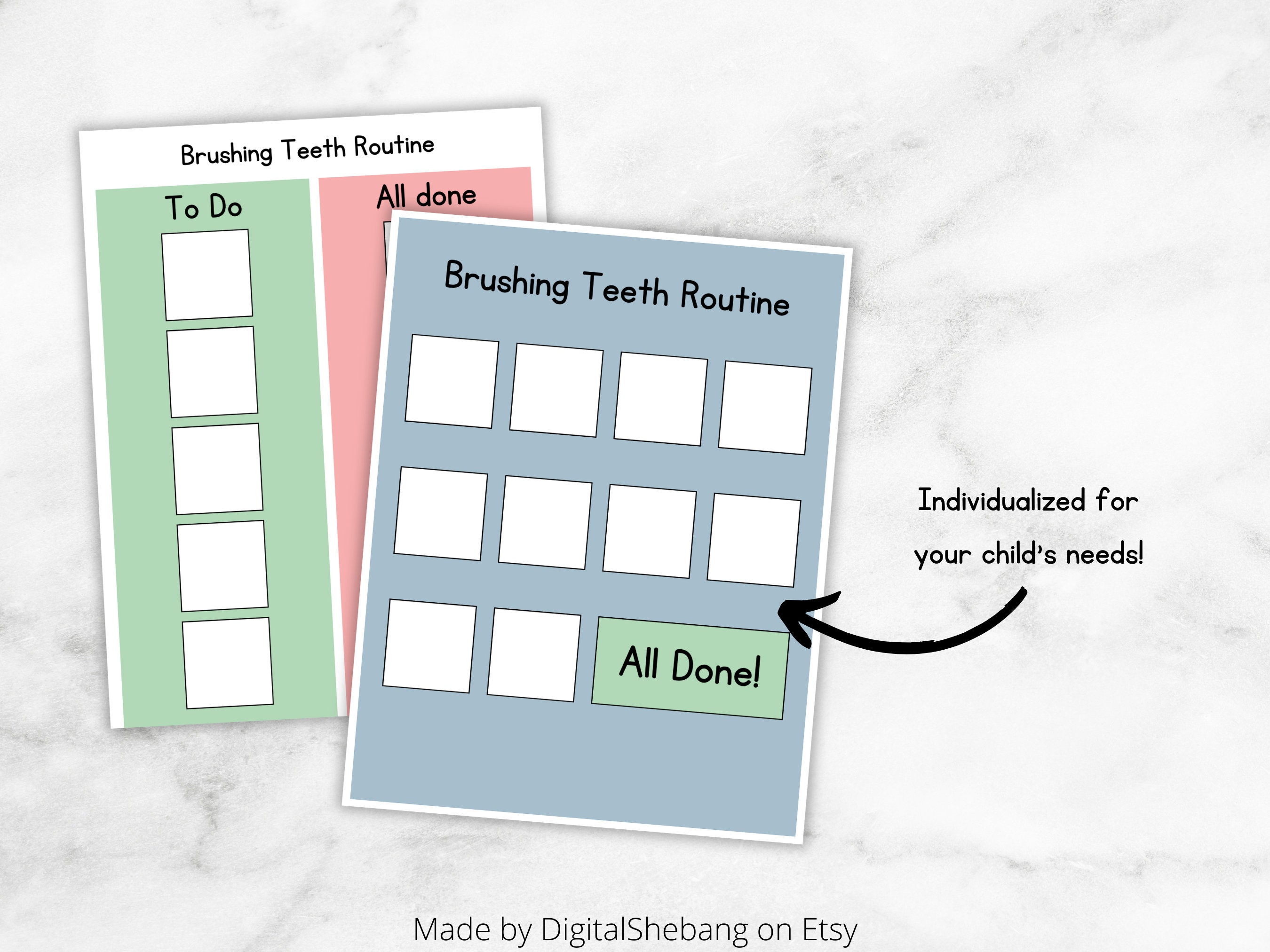 Tooth Brushing Visual, Brushing Teeth TA, Printable Task Analysis for ...