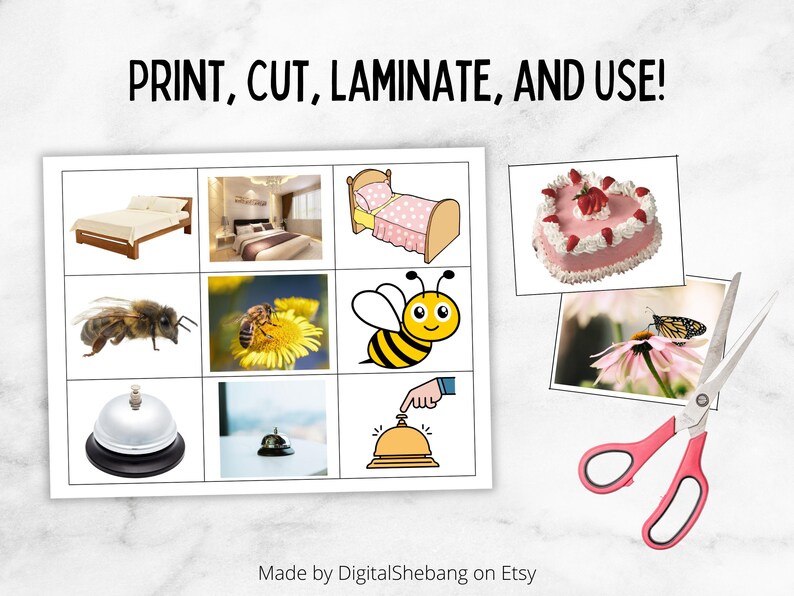 VB-MAPP 300 Common Noun Flashcards Real-life & Cartoon Images for Aba ...