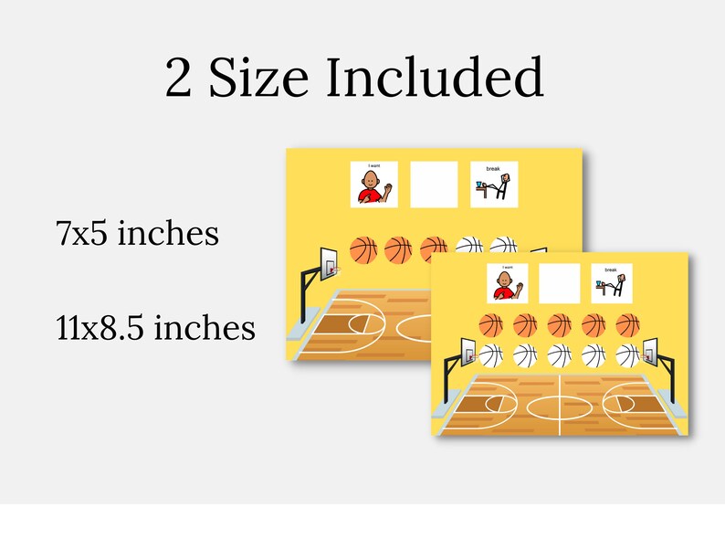 Basketball Token Board Reward Chart Visual Reward Positive - Etsy