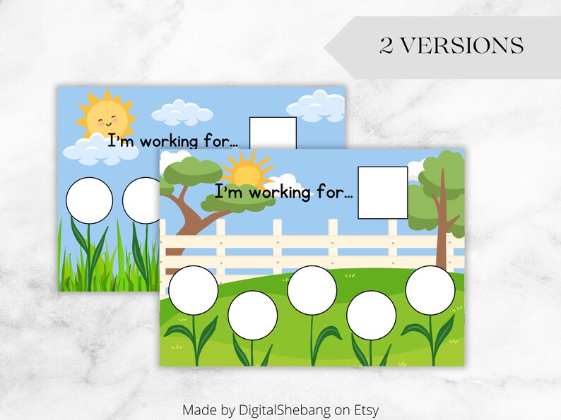 Flower Token Board, Reward Chart (digital Download) - Etsy