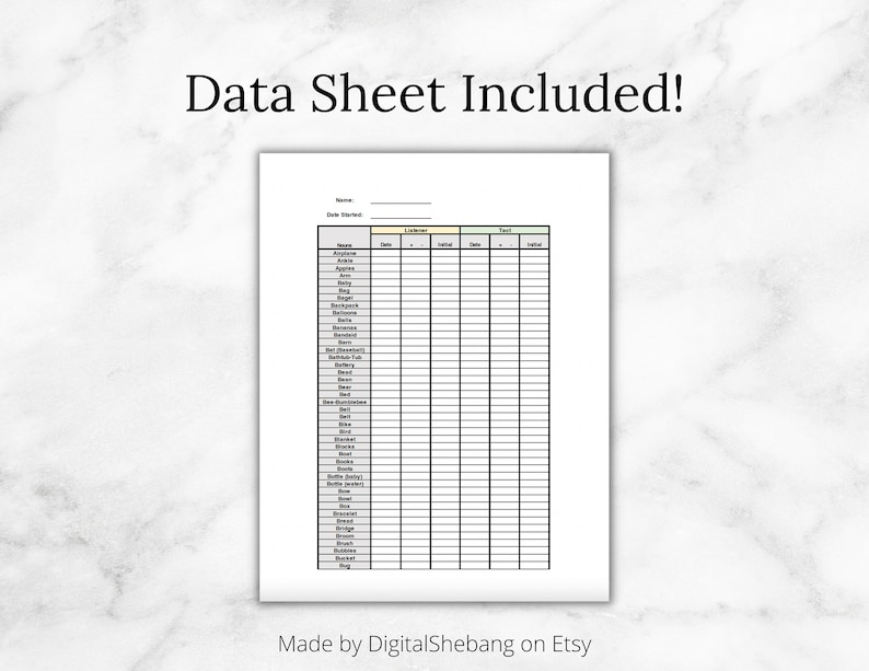 VB-MAPP 300 Common Nouns, ABA Materials & Flashcards, Noun Flashcards ...