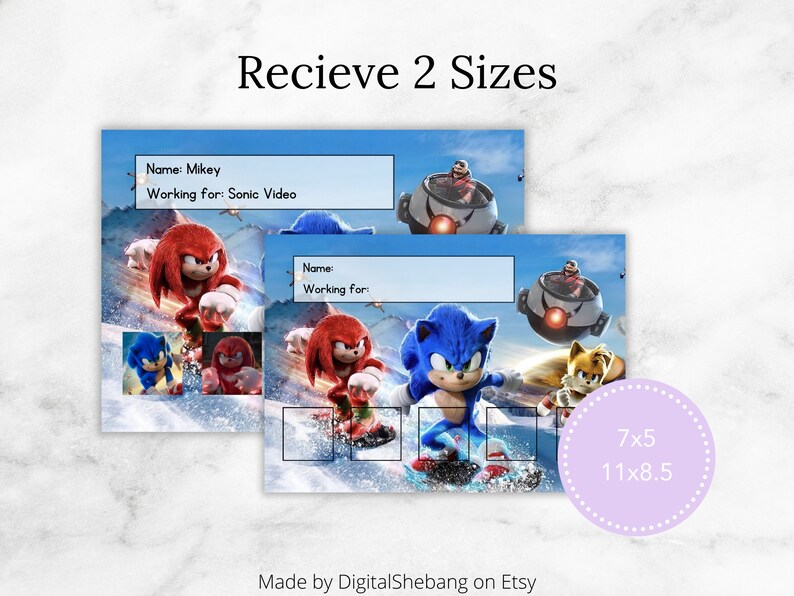 Sonic Token Board, Sonic Behavior Chart, Reward Chart, Visual Reward ...