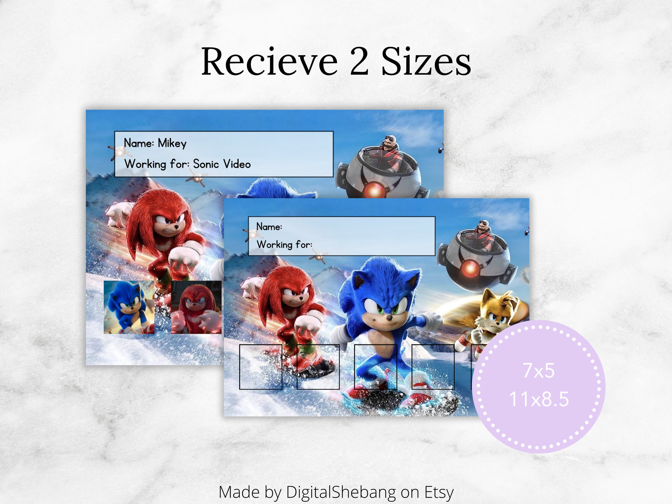 Sonic Token Board, Sonic Behavior Chart, Reward Chart, Visual Reward ...