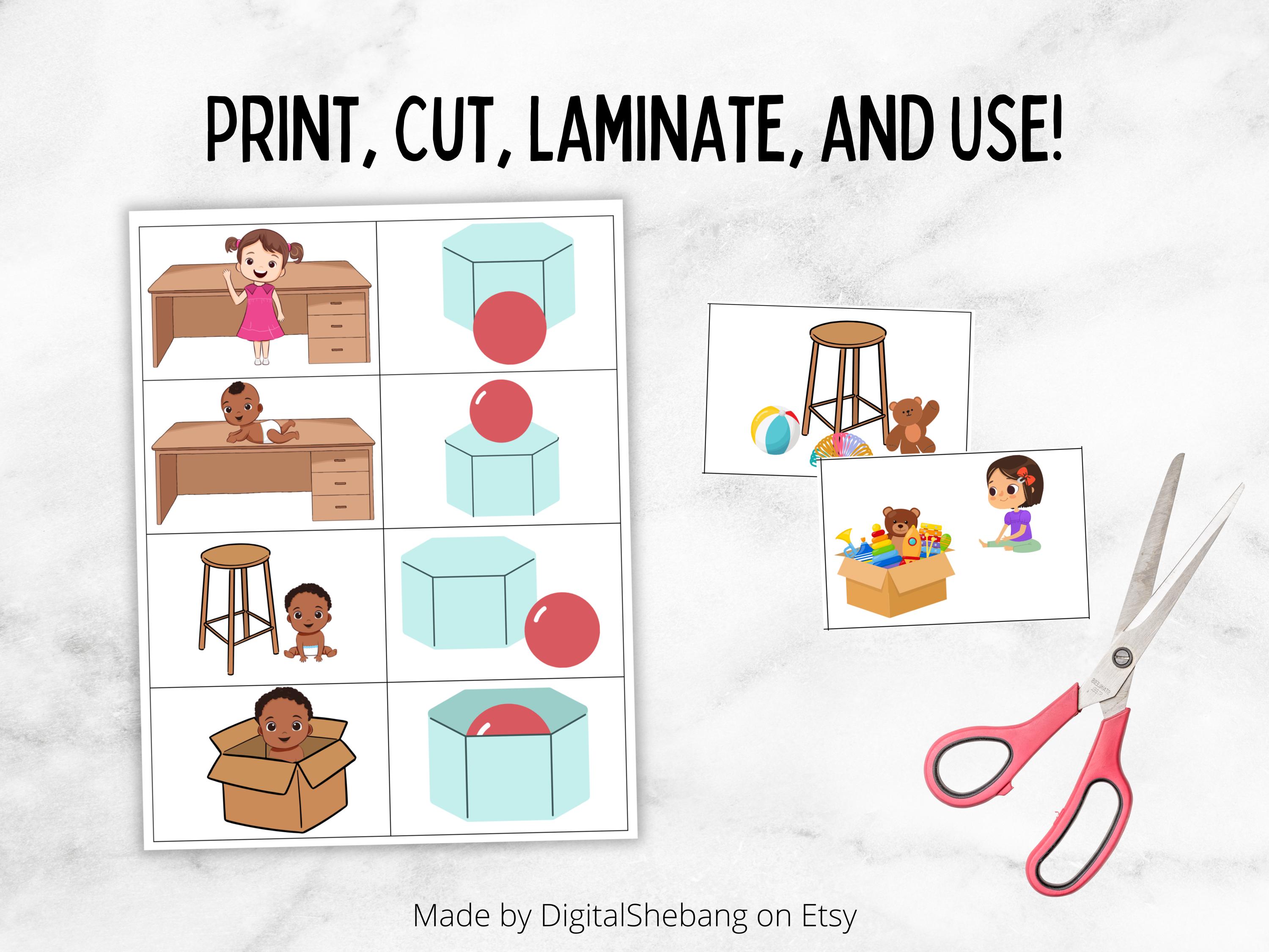 VB-MAPP Preposition, Tact Preposition, ABA Materials & Flashcards ...