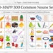 VBMAPP 300 Common Nouns Set 2, Cartoon Printable Flashcards, ABA ...