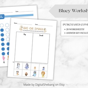 Bluey Worksheet, Bluey Activity, Pattern Worksheet, Addition ...