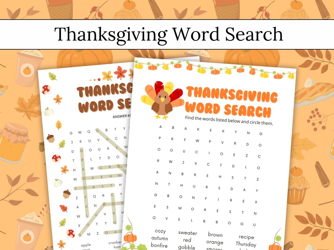 Thanksgiving Word Search, Toddler Worksheet, Thanksgiving Fun Games ...