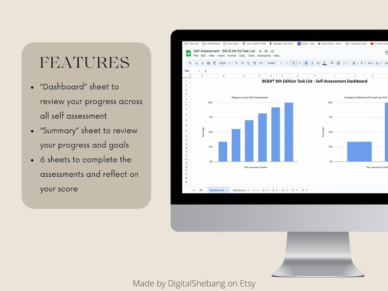 BCBA 6th Edition Self-assessment Task List, BCBA Self Assessment, BCBA ...
