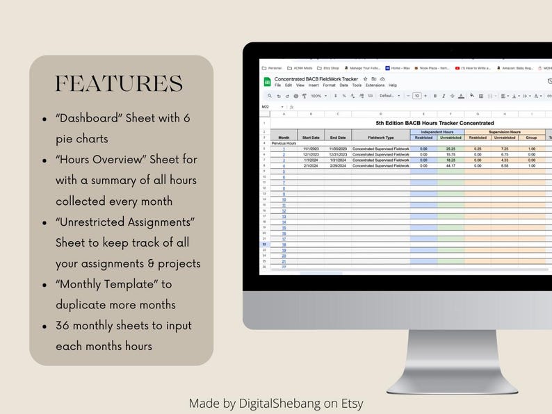 BCBA Concentrated Fieldwork Tracker, BCBA Fieldwork Tracker ...