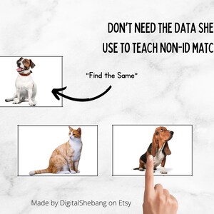 VB-MAPP Non-identical Matching, ABA Materials & Flashcards, Printable ...