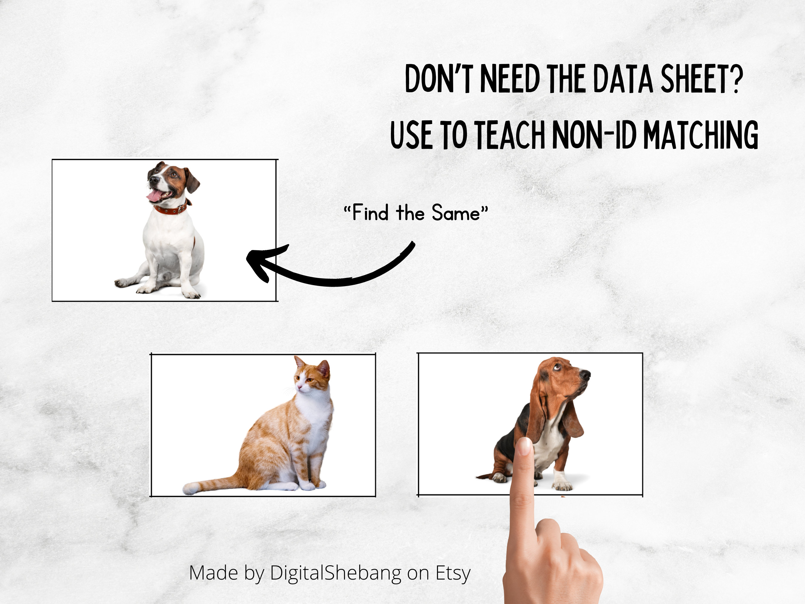 VB-MAPP Non-identical Matching Flashcards, ABA Data Sheet (printable ...
