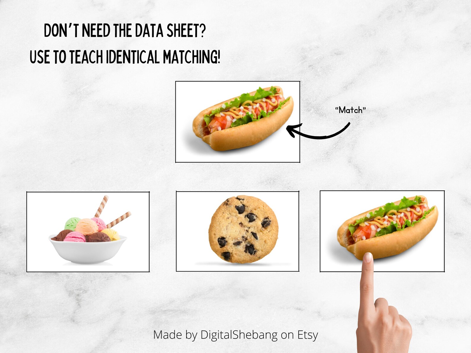 VB-MAPP Identical Matching, ABA Materials & Flashcards, Printable ...